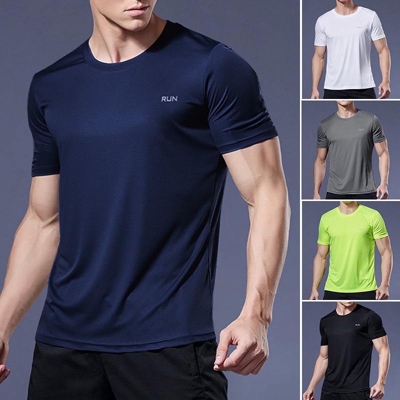 Mens Jersey Quick Dry Sportswear Quick Dry Compression Sport t-Shirts ...