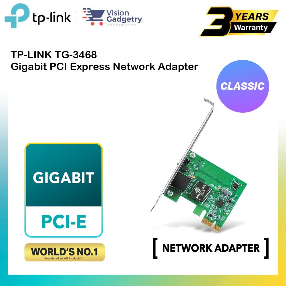 TP-Link TG-3468 Gigabit PCI Express Network Adapter | Shopee Singapore