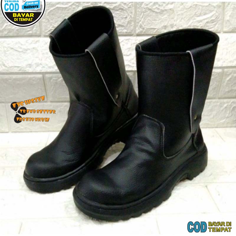 Septi Saveti Safety Boot King Shoes SKN Iron Toe Artificial Leather ...