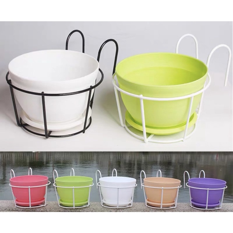 Round Plant Rack Flower Pots Flower Rack Plant Holder Hanger | Shopee ...