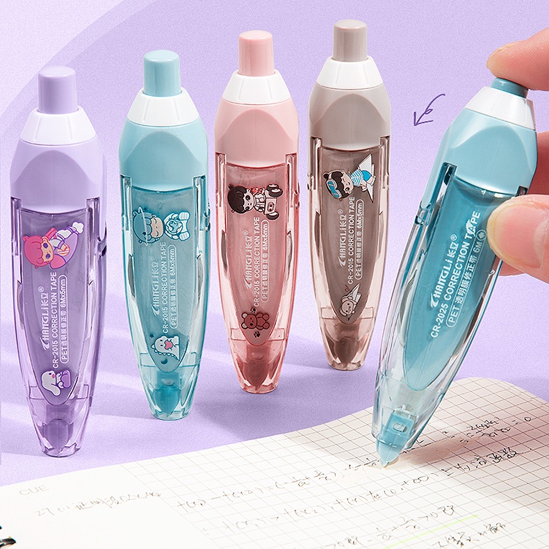 Cute Cartoon Rectractable Click Correction Tape 5mm*6m Correction Tape ...