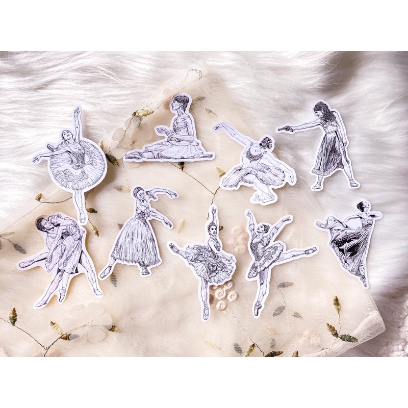 Ballerina stickers, Ballet stickers, waterproof vinyl stickers, ballet ...