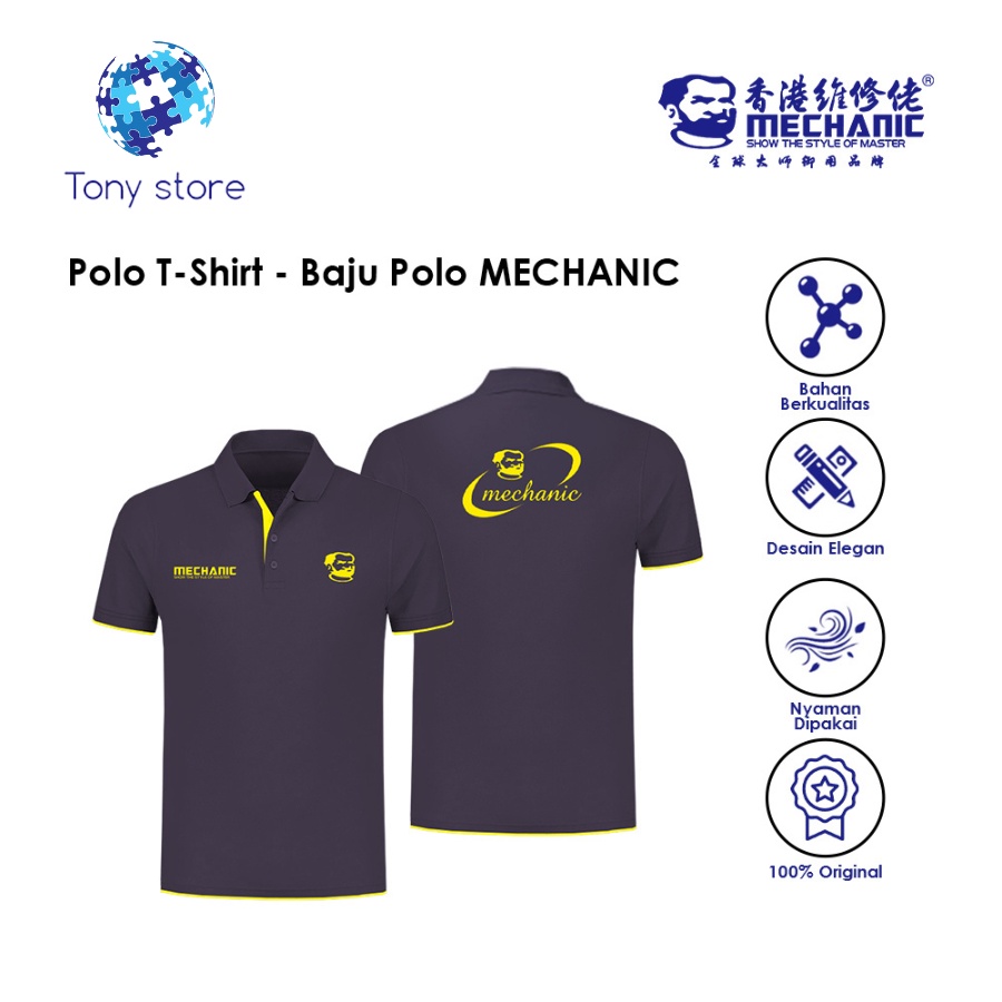 Mechanic Polo T-Shirt - Baju Service Polo T-Shirt Original | Shopee ...