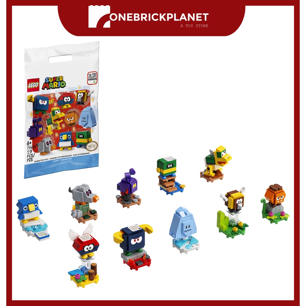 LEGO 71402 Mario Character Packs – Series 4 (Complete Set of 10 ...