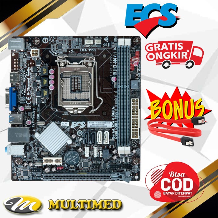 Motherboard Socket 1150 H81 Ddr3 ECS Brand | Shopee Singapore