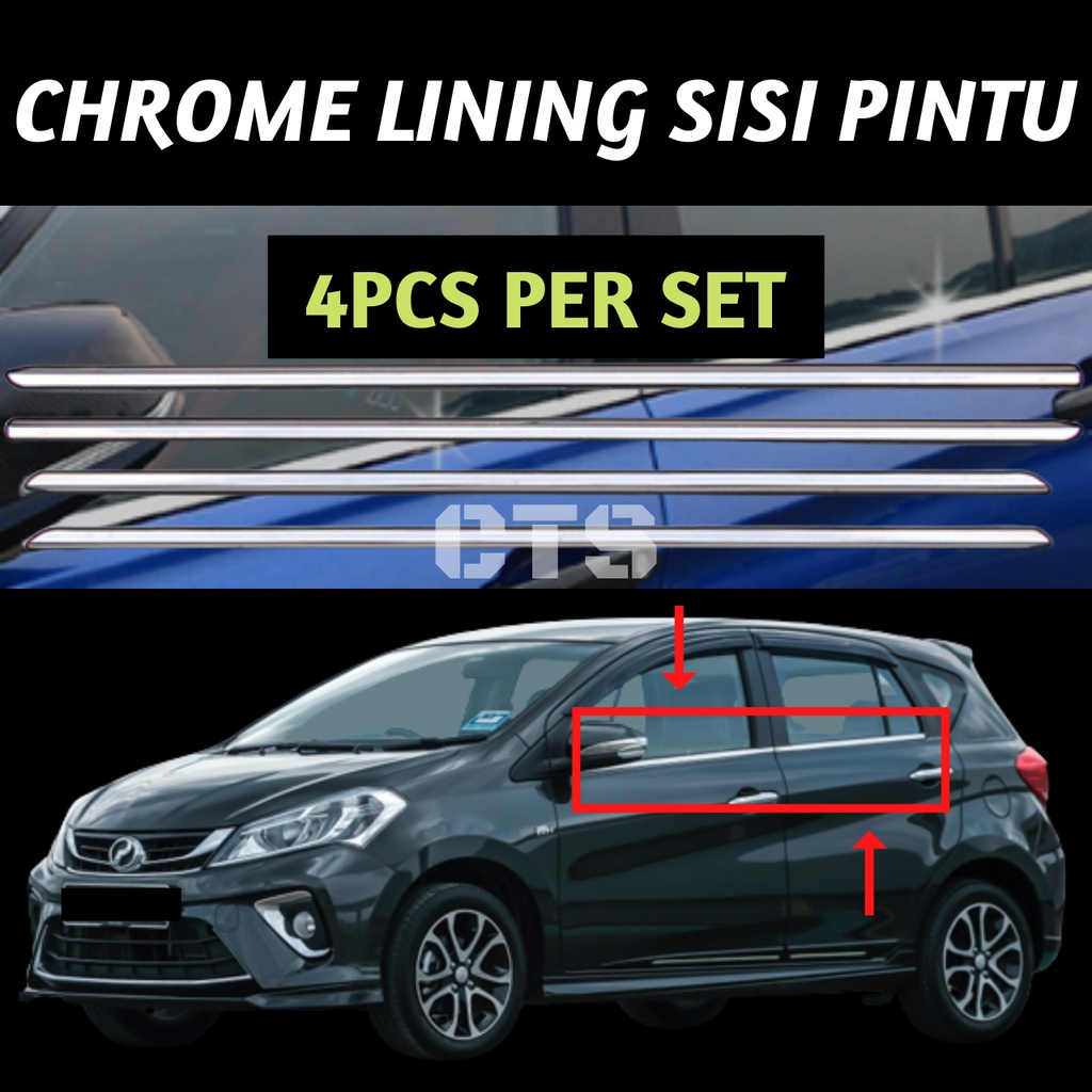 Window Chrome Lining Perodua/Proton/Toyota / Door Belt Moulding Perodua ...