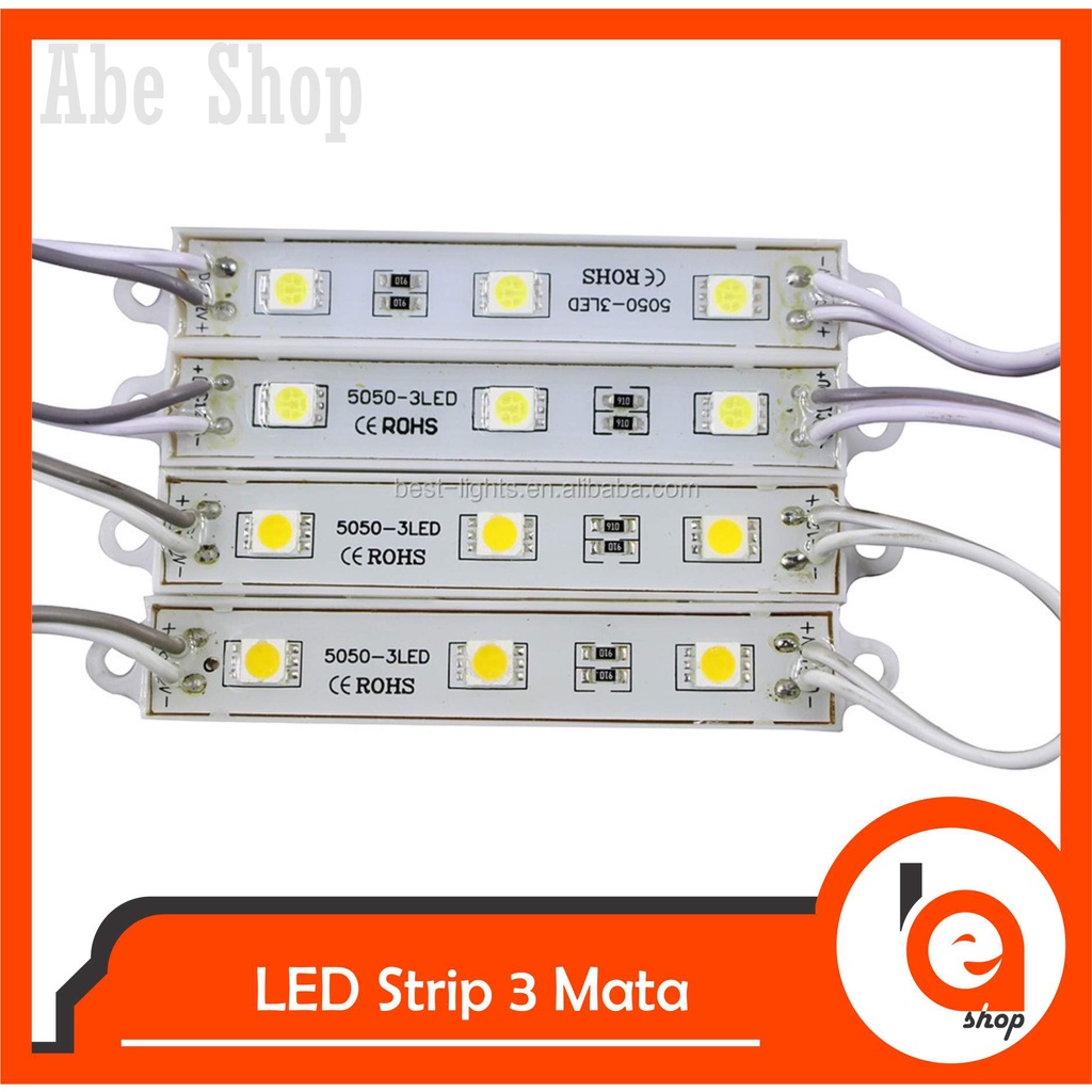 MATA PUTIH Led Strip 12V 3 6 White Eyes SMD 12 VOLT 3 and 6 LED 12 V ...