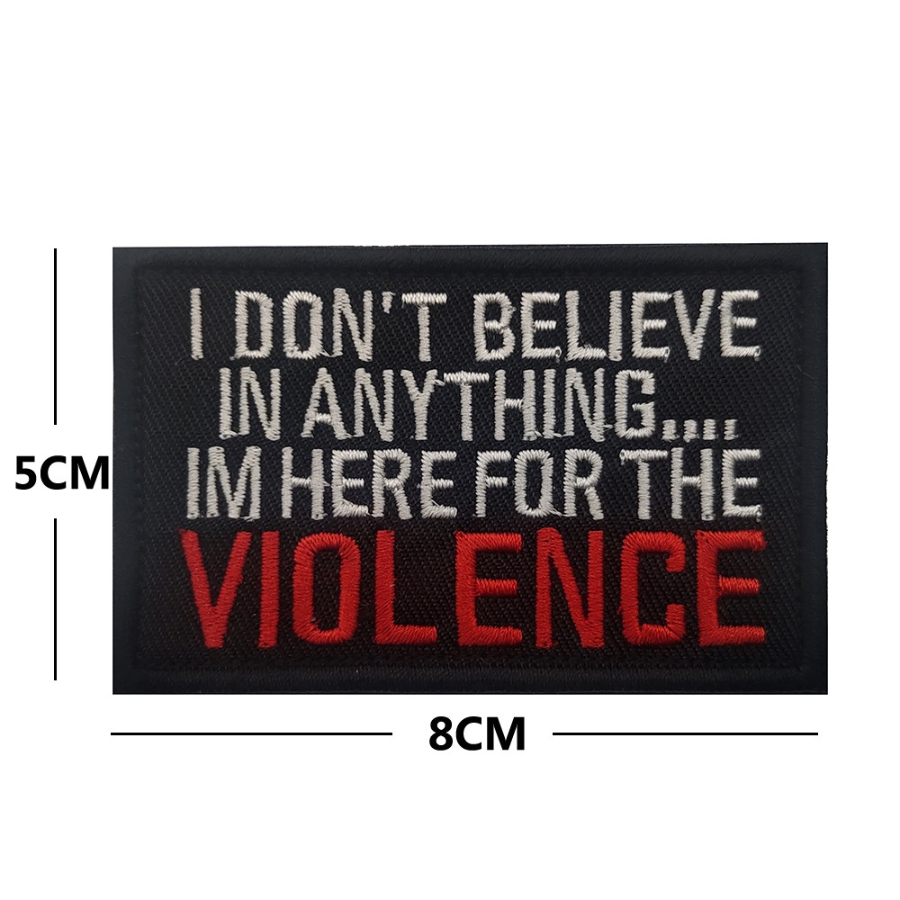 New Design Unique Patch YES I DO BITE Velcro Patch English Series 3D ...