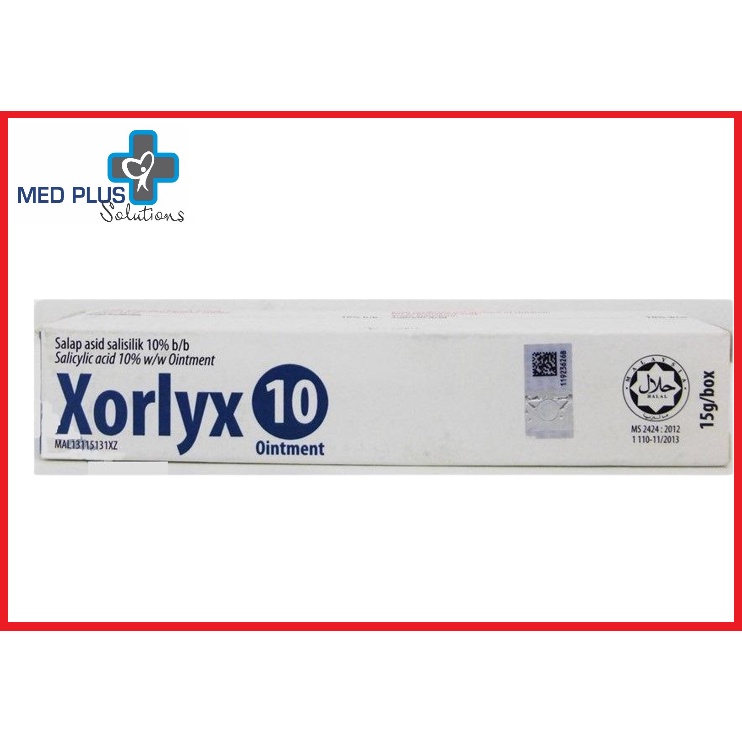 Xorlyx 10 ointment 15g (Exp: 11/2026) (Salicylic acid 10% w/w ointment ...