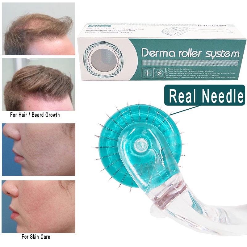 Derma Roller Real Needle DRS 192 Micro Needles Roller Microneedlig Face ...