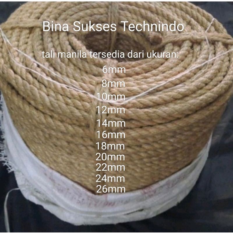 6mm manila ship rope pull mine dadung slap thickness 6 mm retail ...