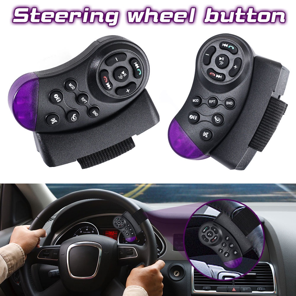 Wireless Steering Wheel Remote Control Switch Universal/ Auto Parts ...