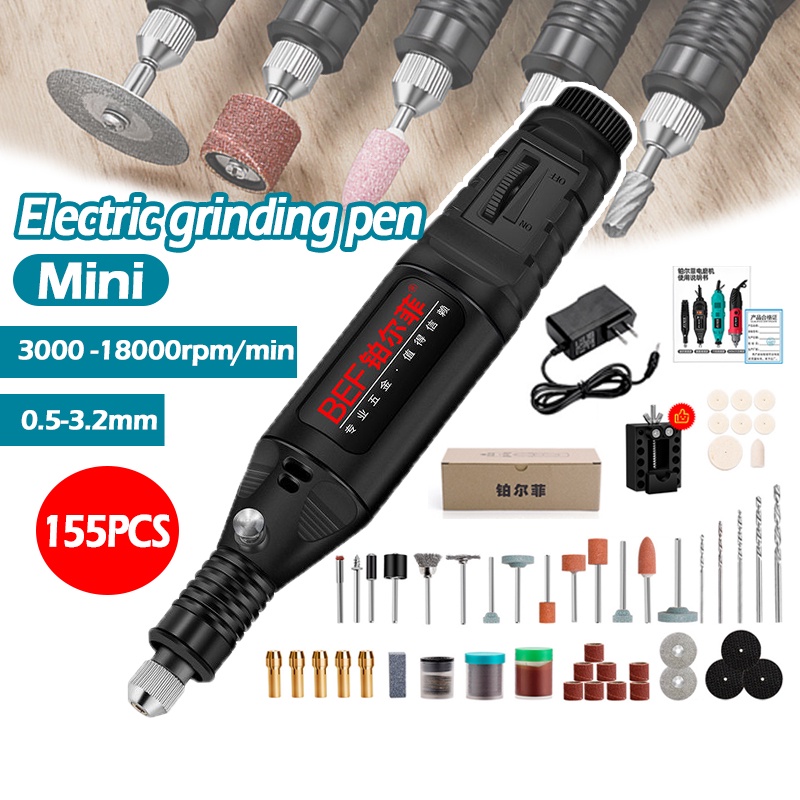 Mini Grinder Mini Drill Set Dremel Mesin Porting Electric Grinding Pen ...