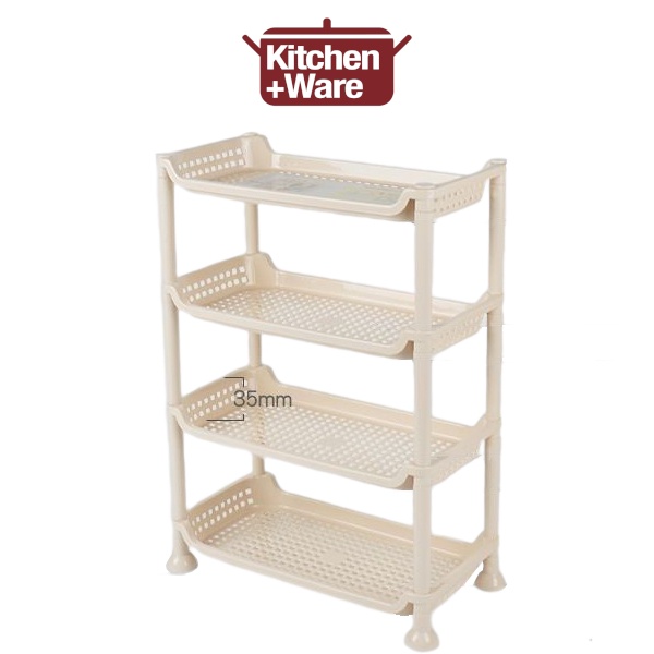 Plastic Storage Rack | 4 Tier Kitchen Rack | Floor Storage Rack ...