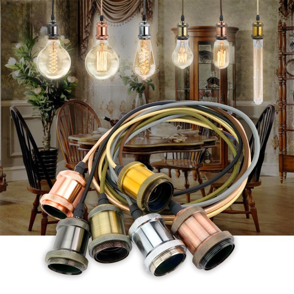 Modern Aluminum Pendant Lights E27 Lamp Holder LED Lights Incandescent ...