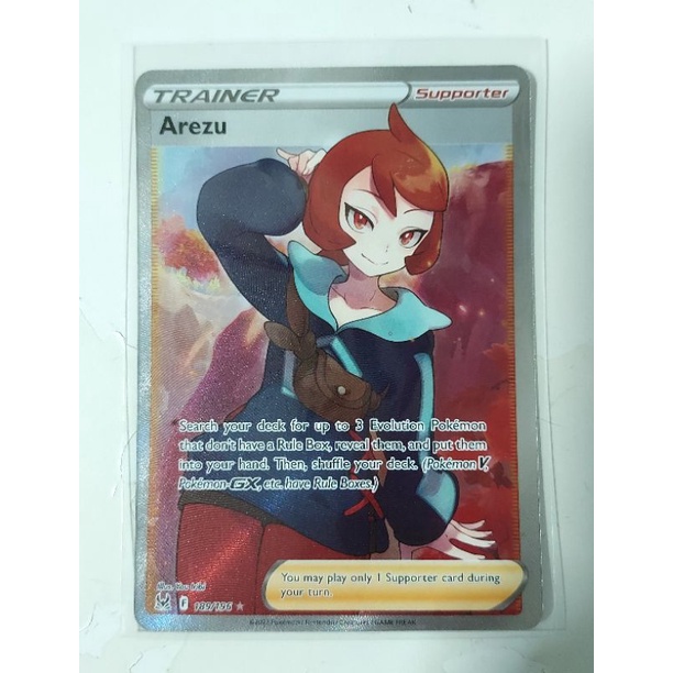 Pokemon arezu full art trainer supporter lost origin card | Shopee ...