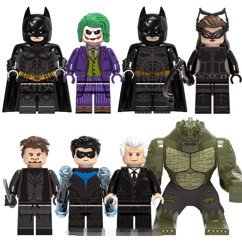 Bat Heroes Killer Croc Joker Nightwing Minifigures Block Toys X0341 ...