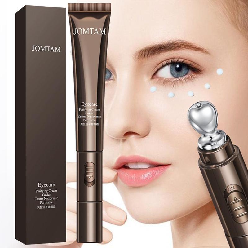 2 In 1 Gold Caviar Eye Cream Electric Massager Anti Age Remove Dark ...