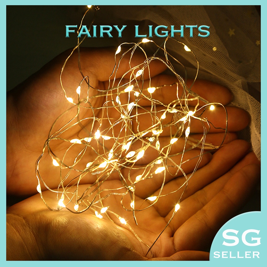[SG Stock] Fairy Lights Copper Wire LED String Steady Light Battery ...