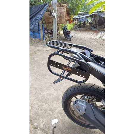 HONDA CB150X - TOP BRACKET BOX WITH SIDE PANNIER(powder coated ...