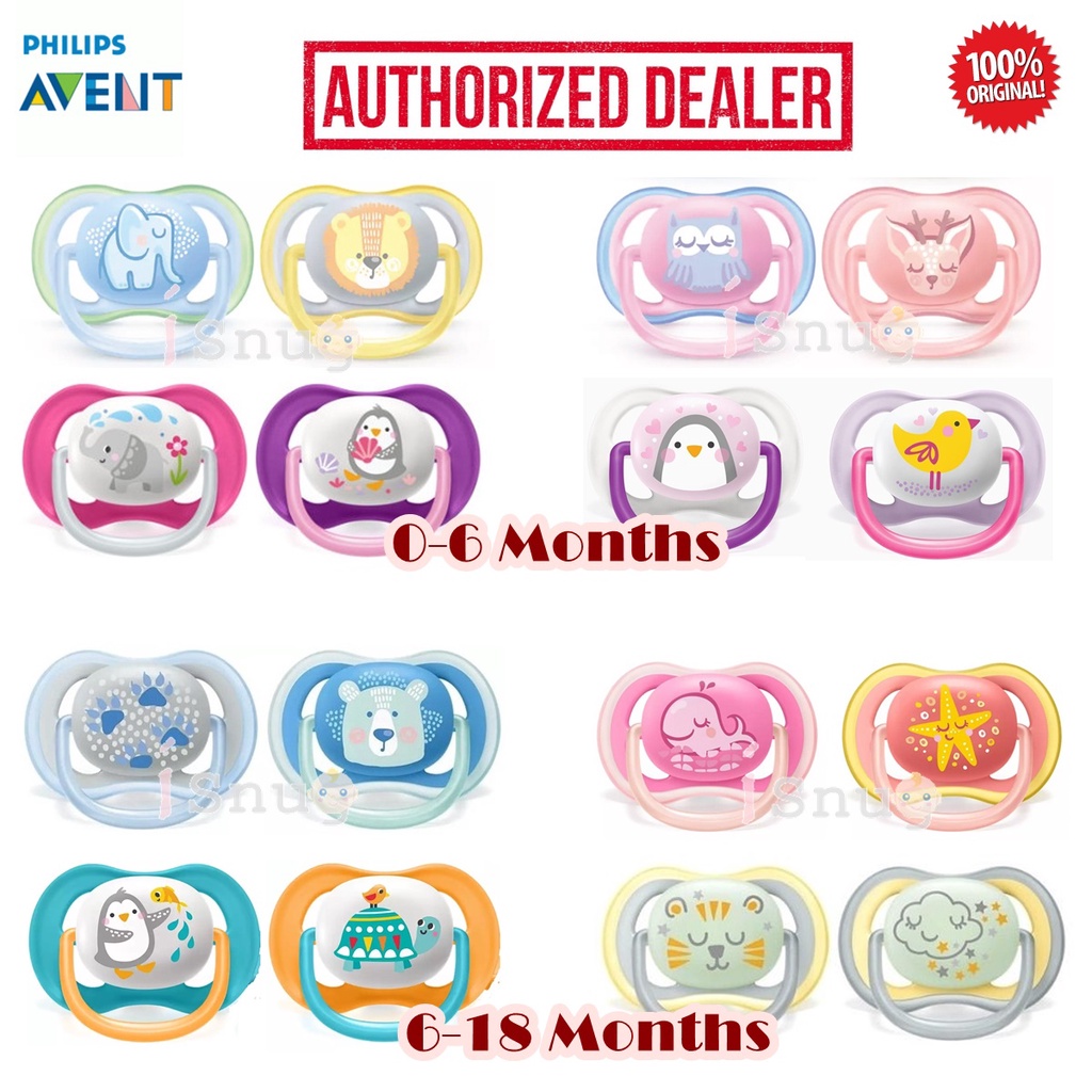 Philips Avent Soother / Pacifier / Puting Baby Ultra Air Berry Ultra ...