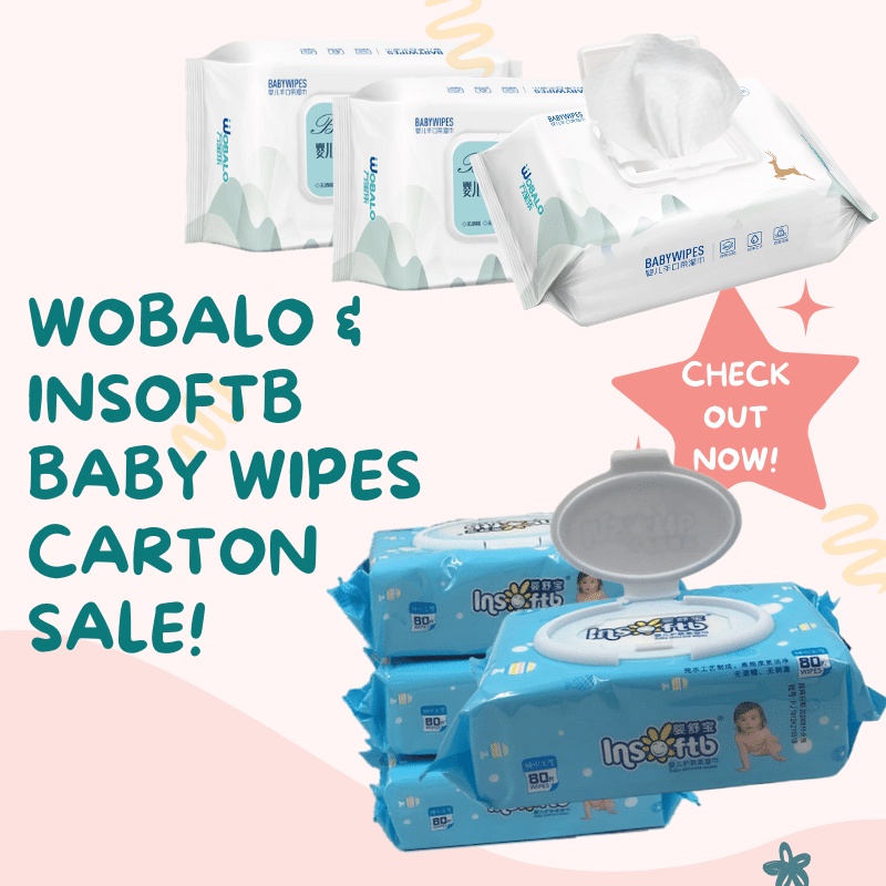 [Fresh new stocks!] Wobalo Premium Baby Wipes Carton Sale! 800 Sheets ...