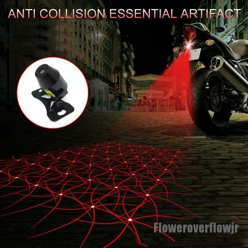 Purpleosy Cool Motorcycle Tail Warning Light Laser Fog Lamps Waterproof ...