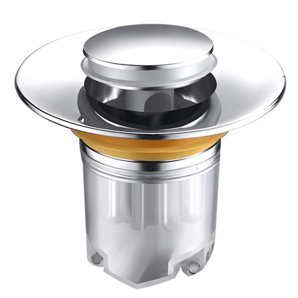 Universal Stainless Steel Basin Pop-Up Bounce Core Stopper Bathroom ...