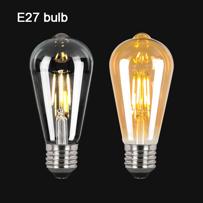 E27 AC 220V LED Oval Shape Filament Lamp Light Bulb Chandelier White ...