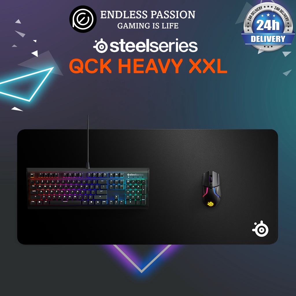 SteelSeries QCK Heavy Gaming Surface - XXL Thick Cloth | Shopee Singapore