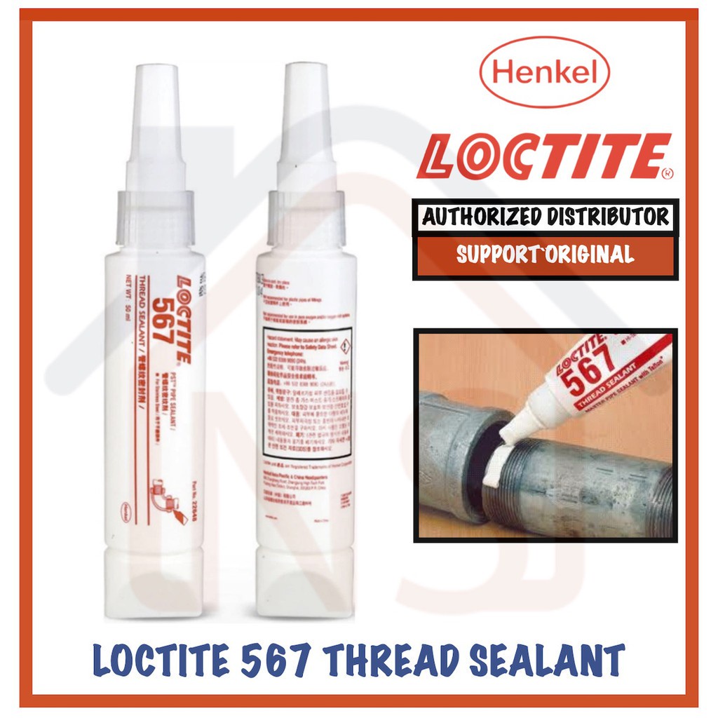 LOCTITE 567 High Temperature Pipe Thread Sealant 50ml | Shopee Singapore