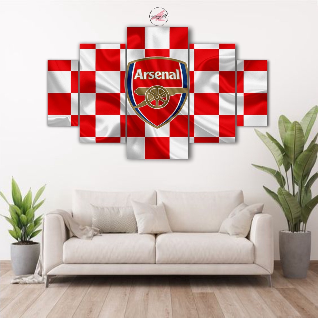 HIASAN DINDING KAYU 1 Set Wall Display Wall Decoration ARSENAL FC ...