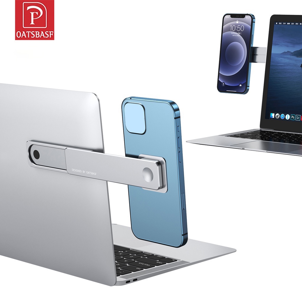 OATSBASF Aluminum Double Screen Interactive Phone Stand Compatible with ...