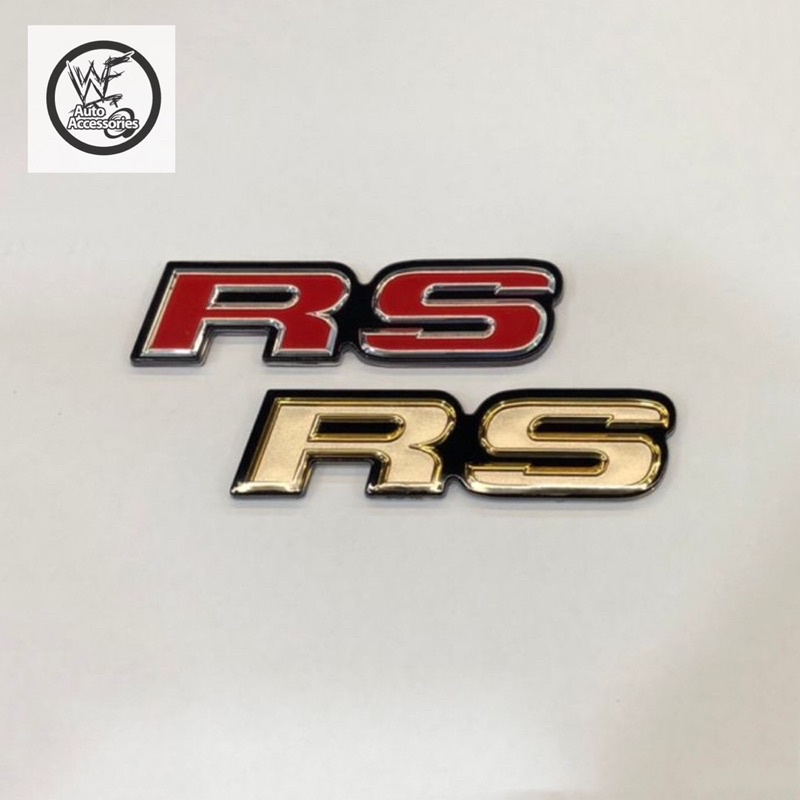RS Red / Gold Emblem / Logo Normal & Small Size | Shopee Singapore