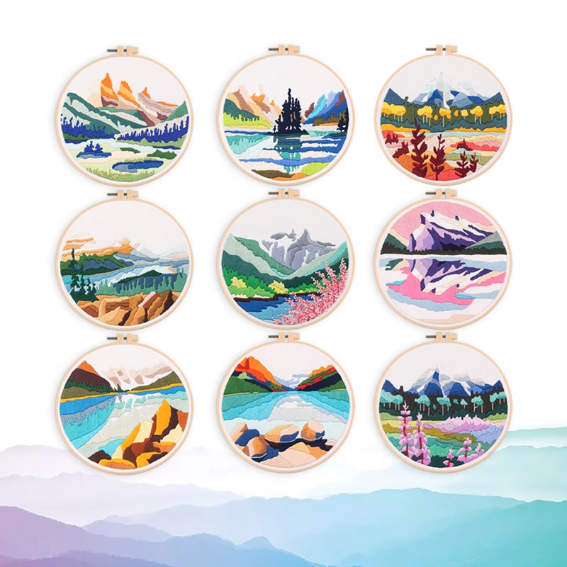 Handmade embroidery material kit Embroidery starter kit for adults and ...