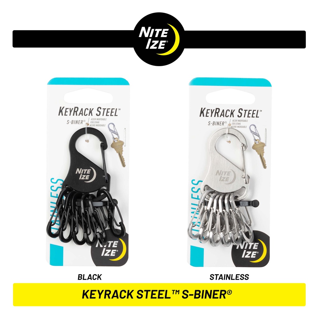 Nite Ize Keyrack Steel SBiner Key Accessory | Shopee Singapore