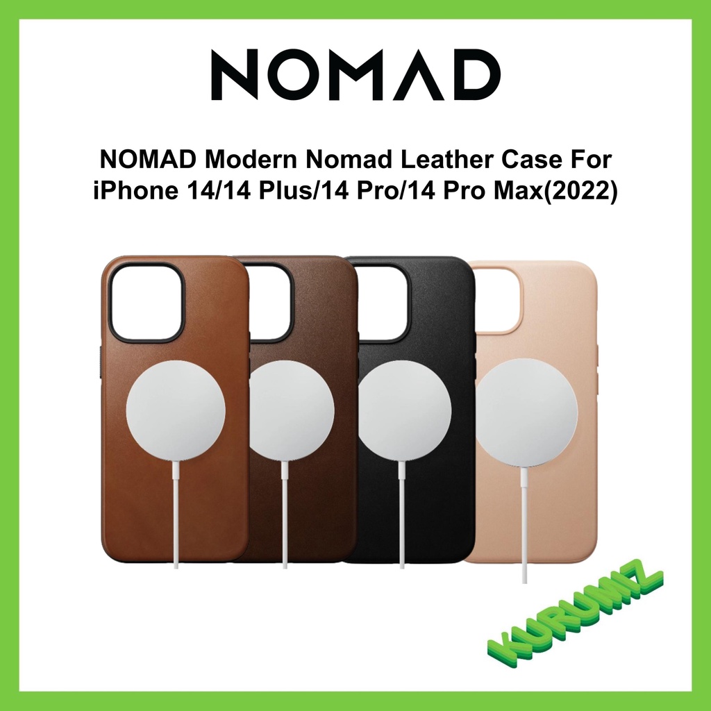 NOMAD Modern Nomad Leather Case for iPhone 14/14 Pro/14 Plus/14 Pro Max ...