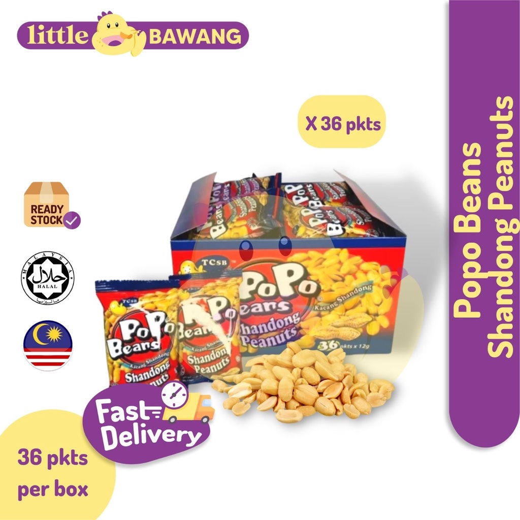 TCSB Popo Beans Shandong Peanuts 36 packs per box | Shopee Singapore