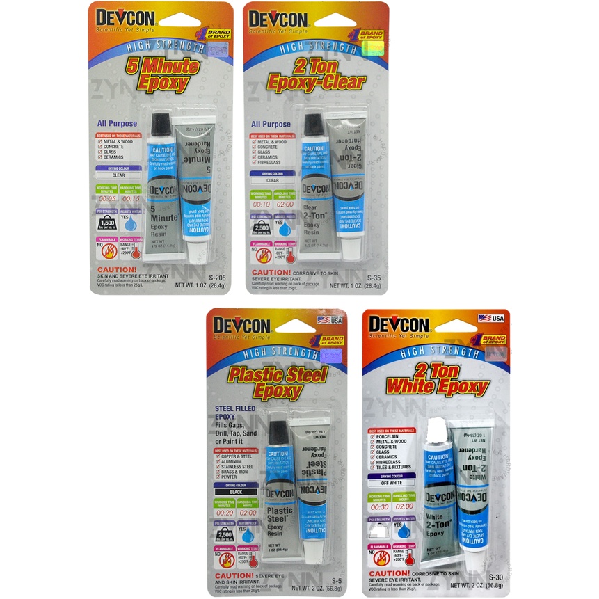 [SG STOCK] DEVCON EPOXY Iron Strength Repair Glue Adhesive 5min/2ton ...