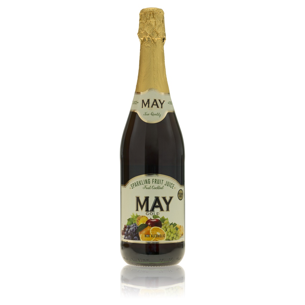 May Gold Sparkling Fruit Cocktail Juice, Halal Certified, 750ml ...