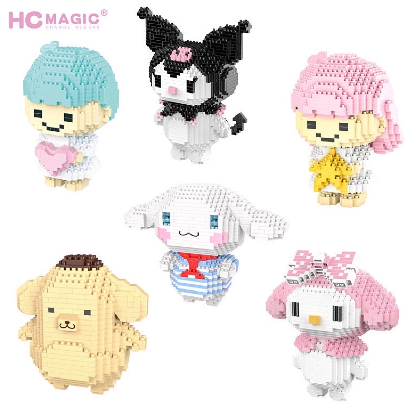[SG] Sanrio Nano Building Blocks Twin Stars Kuromi Purin Melody ...