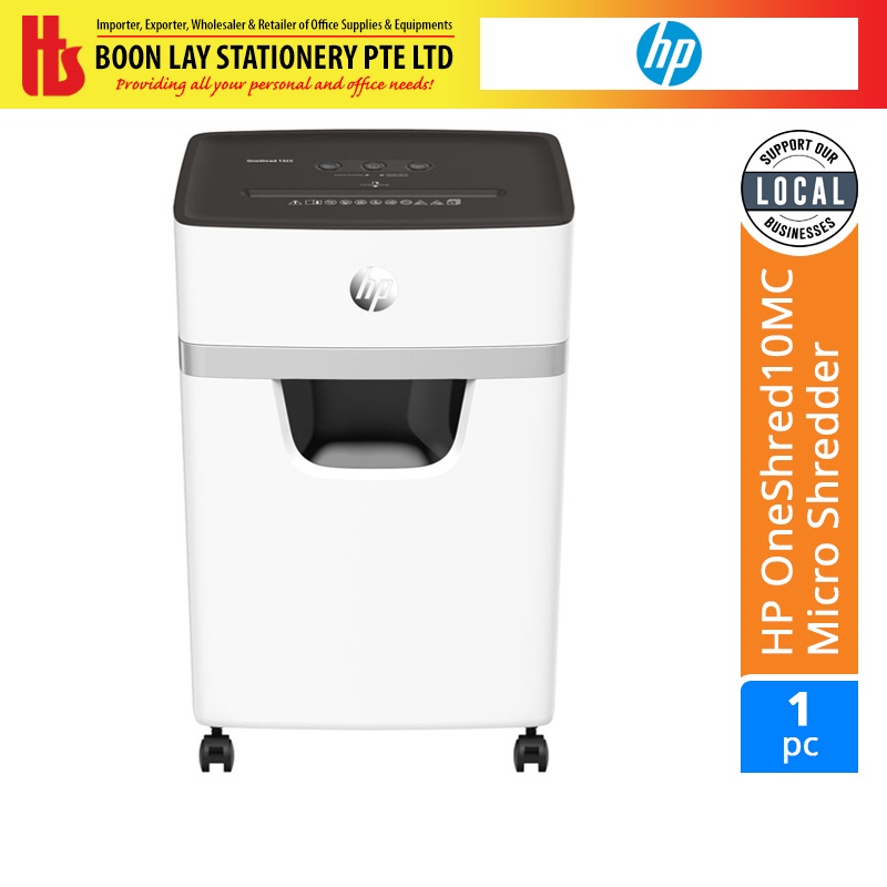 HP OneShred10MC Micro Cut Automatic Document Shredder 20L | Shopee ...