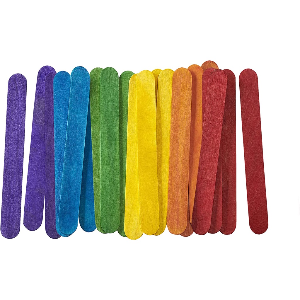 Ice Cream Stick Large Colourful (Pack of 50's) | Shopee Singapore