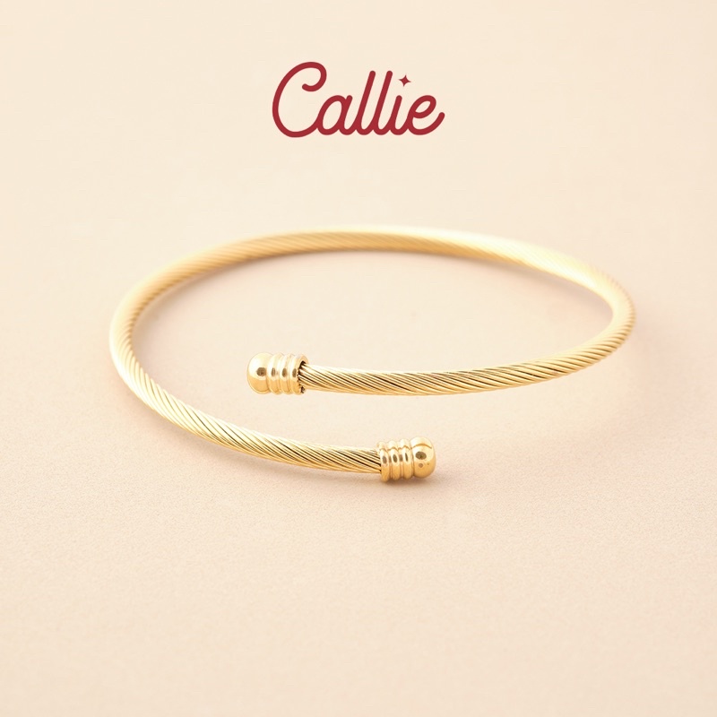 Callie Stainless Steel Hannie Minimalist Bangle Shop.Callie | Shopee Singapore
