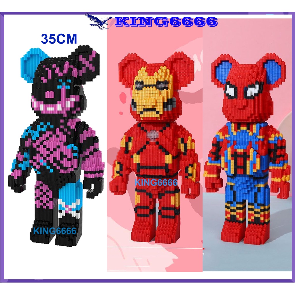 Bearbrick jinx ironman spiderman puzzle 36cm 35cm (FREE HAMMER) large ...