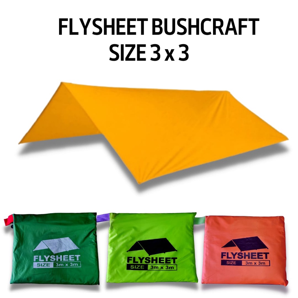 TENDA Flysheet 3x3 ultra light/flysheet Roof Tent bushcraft trapteen ...