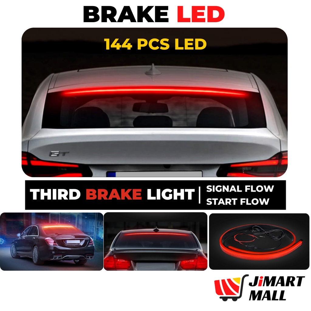 THIRD BRAKE LED STRIP Safety Light Bar Rear Back Warning Signal Flow ...