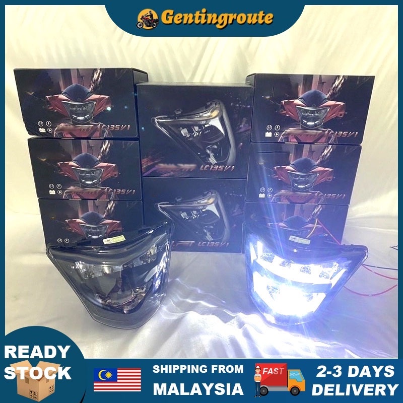 HPMP LC135 V1 V2 V3 V4 V5 V6 V7 V8 Y15ZR V1 V2 LC150 EX5 DREAM HEADLAMP LED HEAD LAMP LAMPU ...