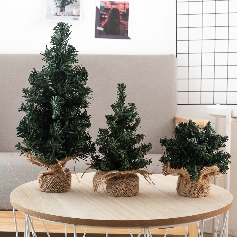 Artificial Christmas Tree Small Potted Plant Decoration Christmas ...