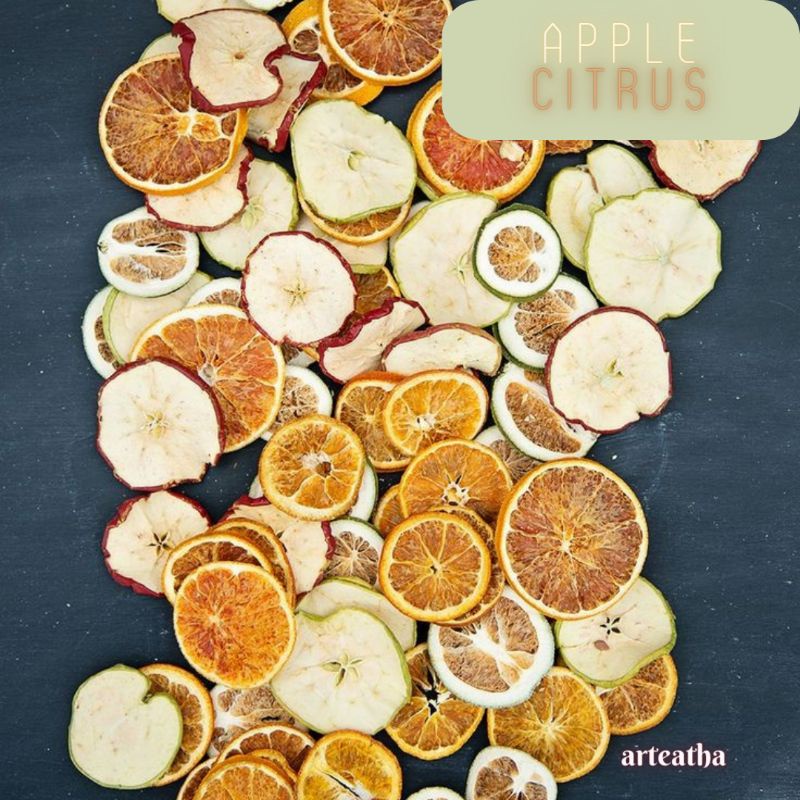 Dried Apple Citrus sliced infused water pack (Apple+orange+lemon+lime ...